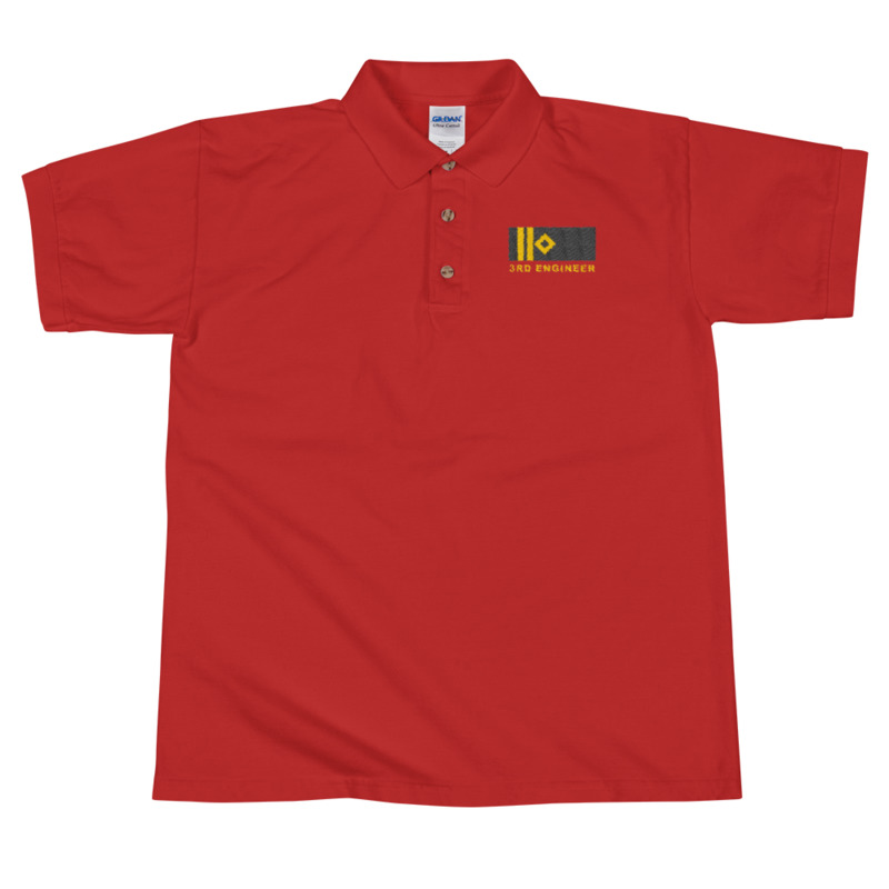 3rd Engineer on ship professional rank uniform shirt, shirt wit rank ...