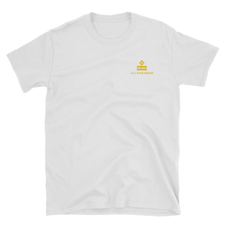 Ship 3rd Engineer rank High Quality t-shirt with Embroidered rank ...