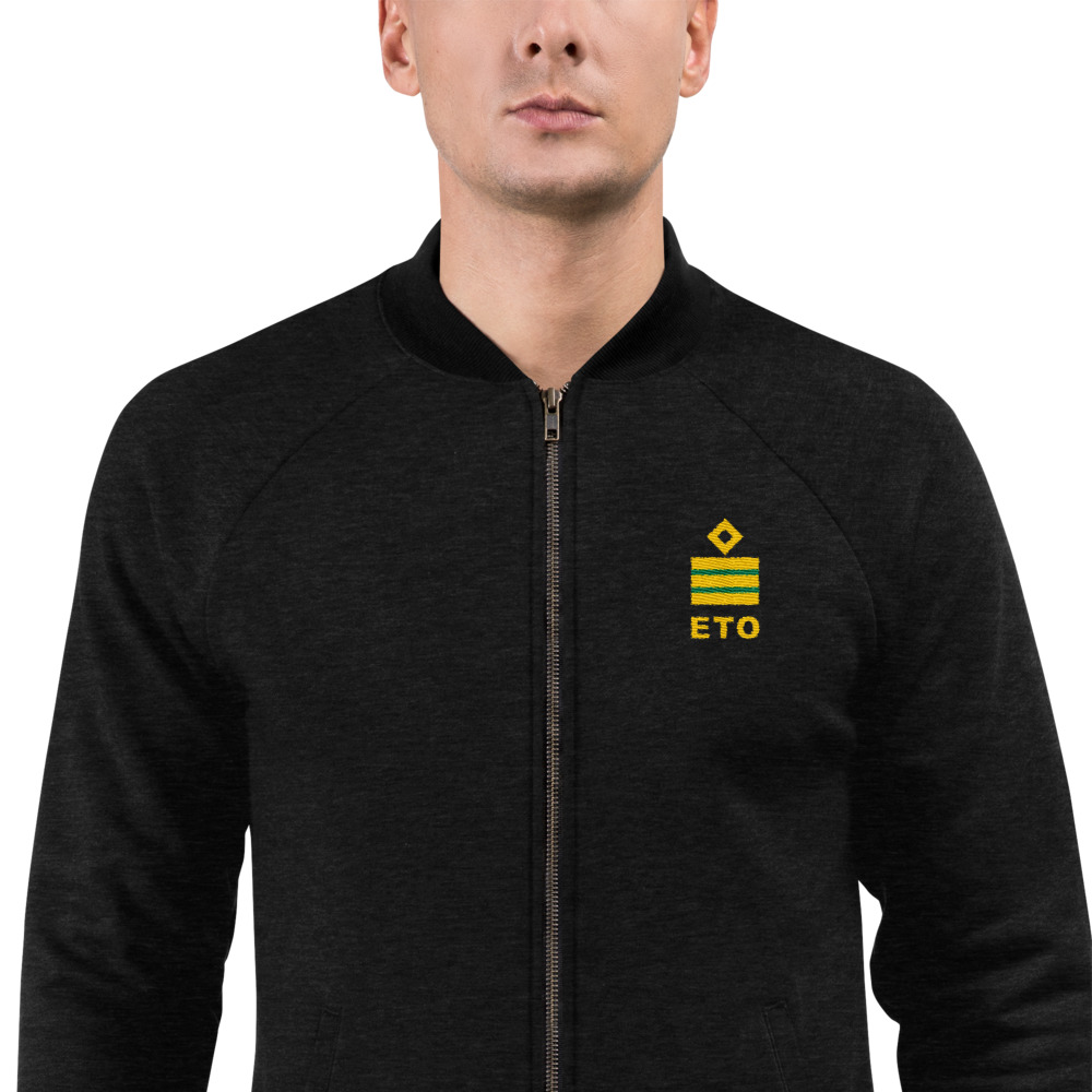 Bomber Jacket with gold Embroidery Electrician Officer - Electrician ...