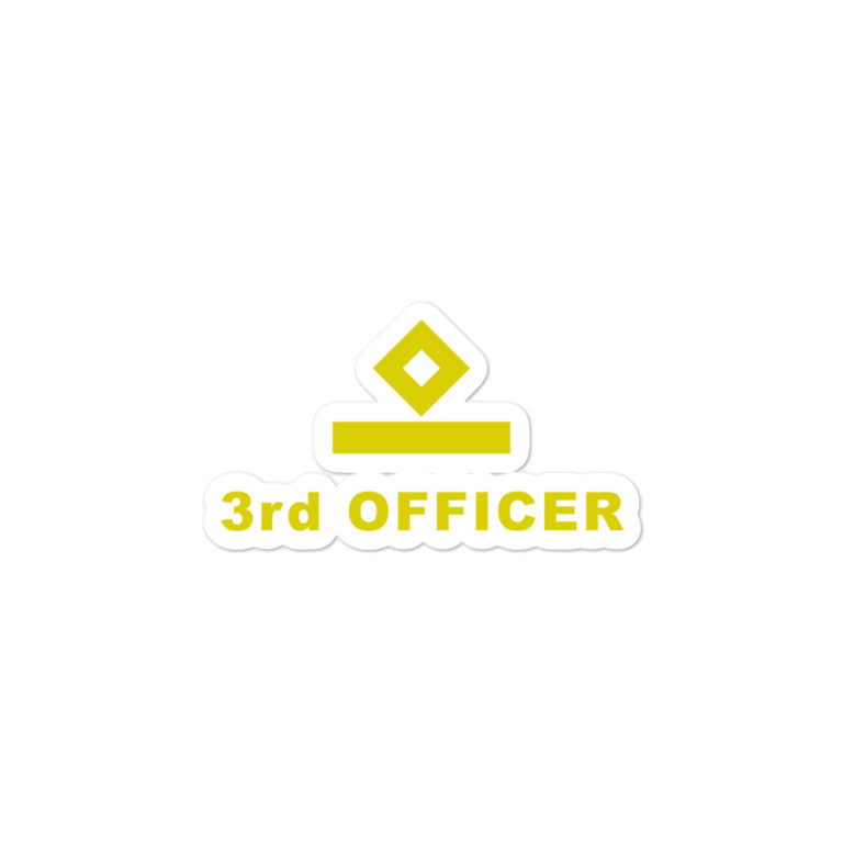 3rd Officer high quality sticker - Electro-technical Officer (ETO)